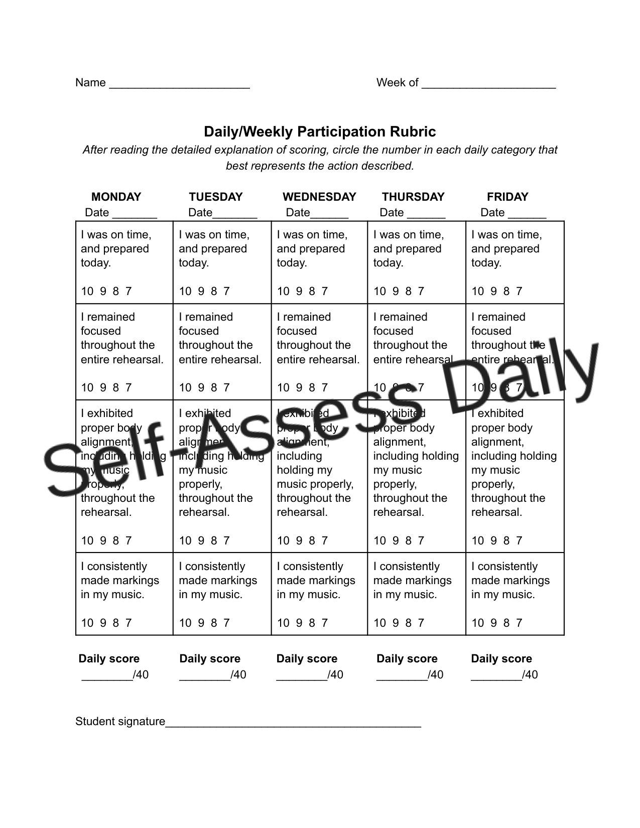 Self-Assessment TOTAL Bundle - Choral Clarity